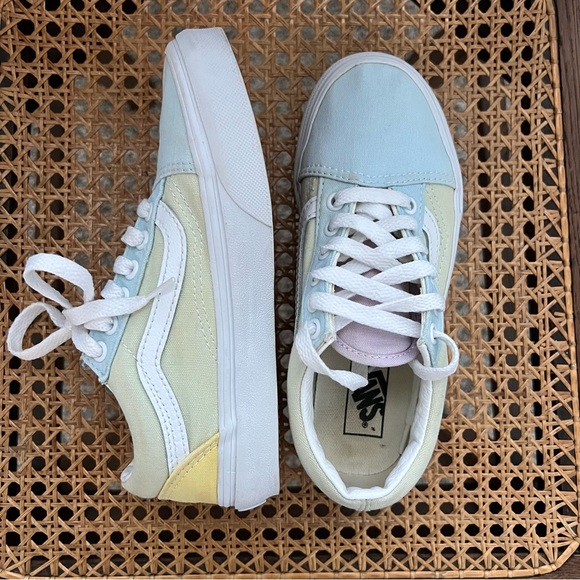 Vans | Shoes | Vans Pastel Block Old Skool Sneakers Kids 5 Multitrue ...